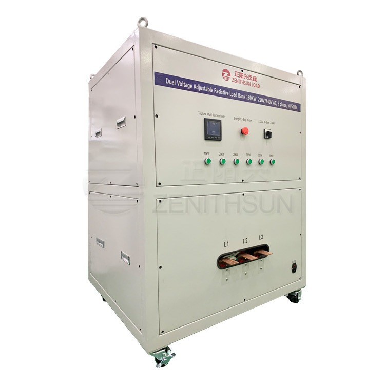 AC 3Phase Dummy Load Bank 180KW 220/440V ตัวต้านทานแบบปรับแรงดันไฟฟ้าคู่ได้